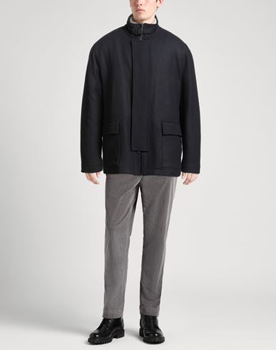 EMPORIO ARMANI Emporio Armani Single-Breasted Wool Blend Coat